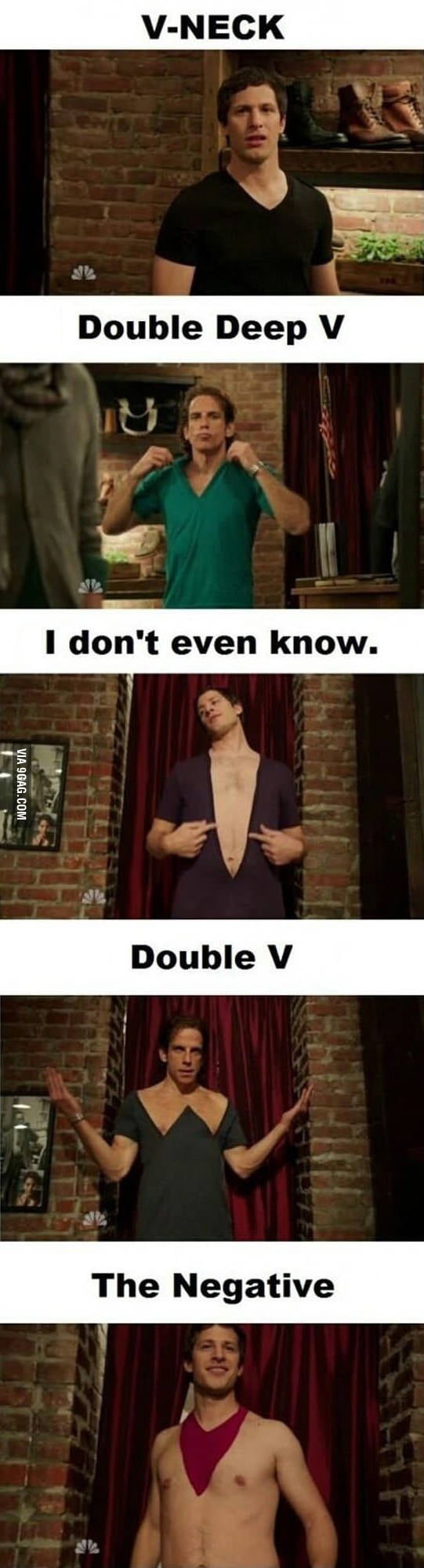 I present to you the " V-NECK" - 9GAG