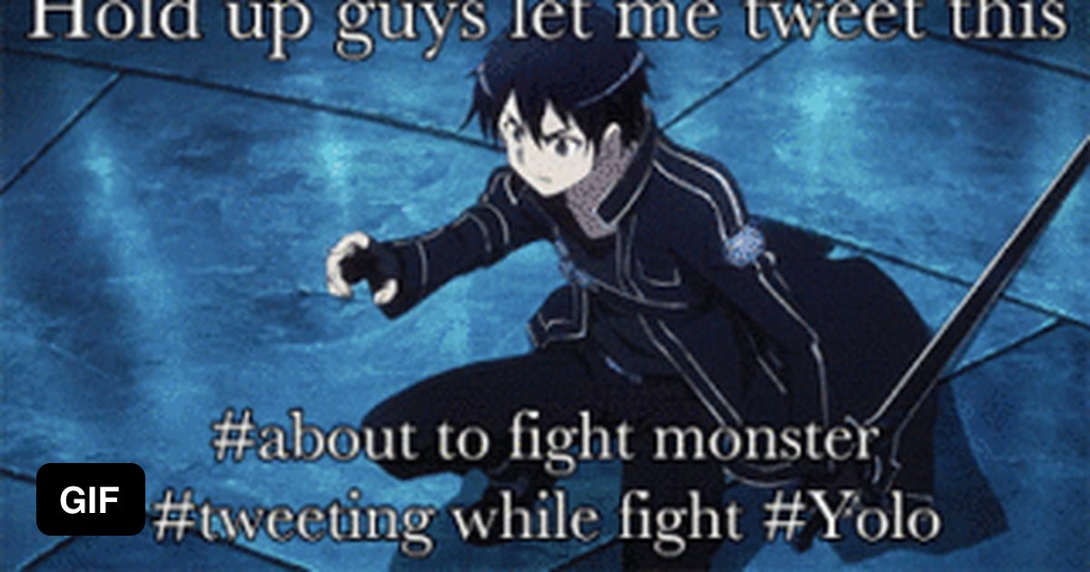 What Kirito was actually doing for ten seconds - 9GAG