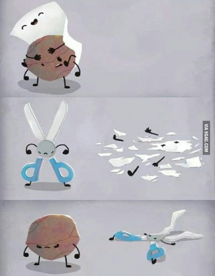 The true story behind rock, paper, scissors - 9GAG