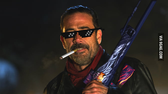 Lately seen people with Negan avatar in cs:go. made this - 9GAG