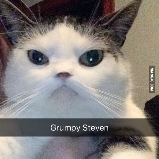 Steven is grumpy - 9GAG