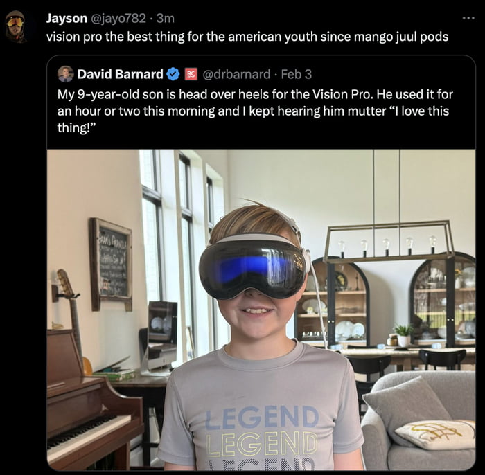 Vision pro american youth - 9GAG