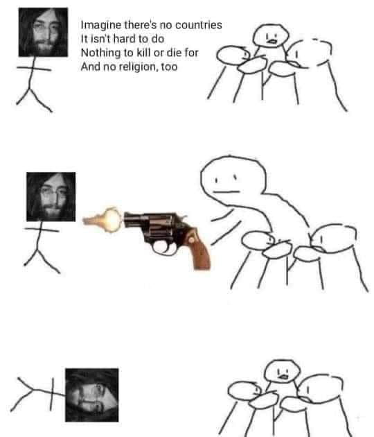 What's the difference between humans and a bullet? Humans miss John ...