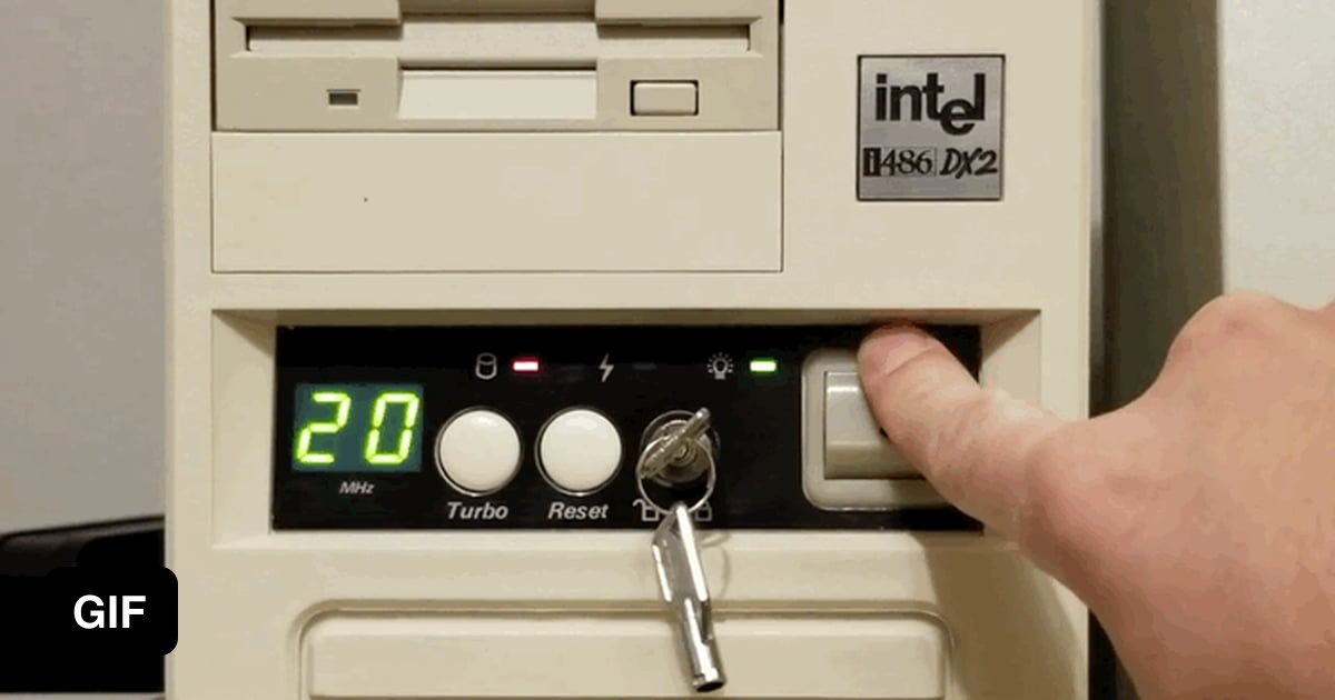 Problems with 20fps? Just press the turbo button! - 9GAG