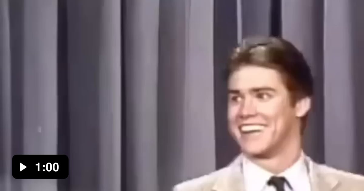 Jim Carry’s first appearance on TV - 9GAG
