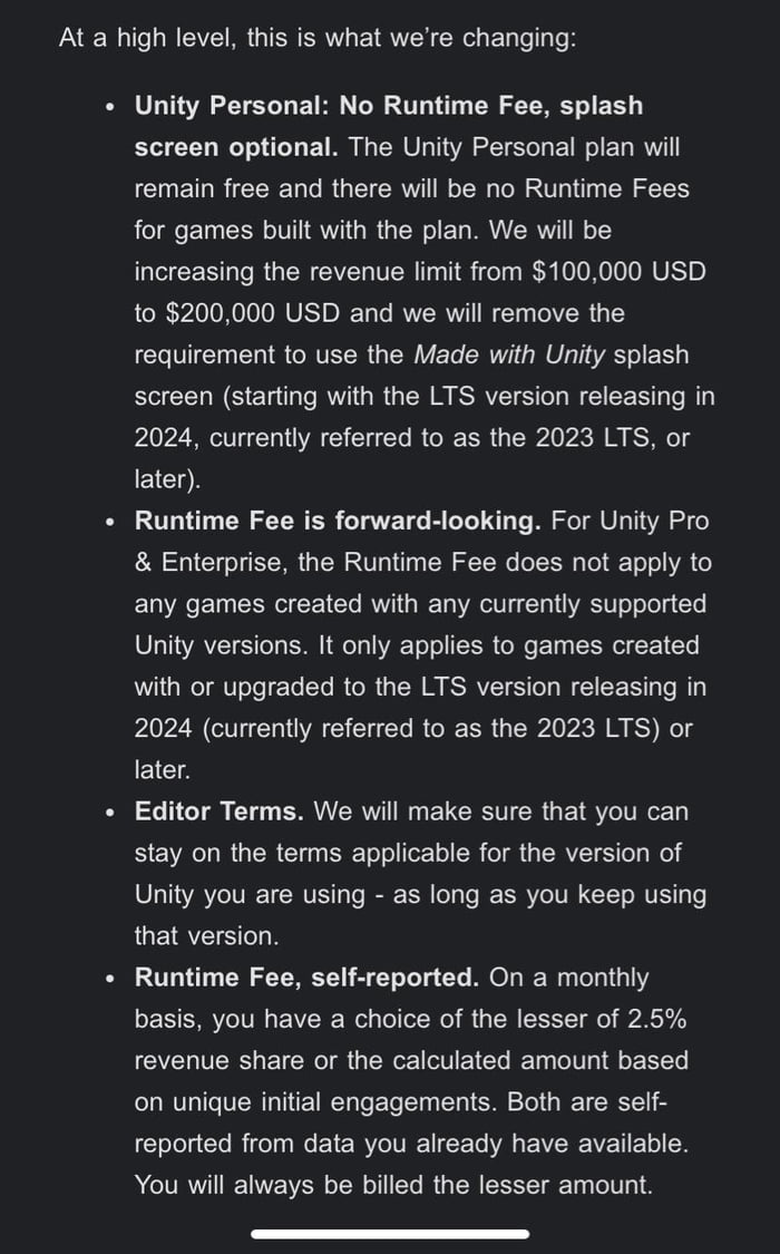 So Unity just updated their current Policy - 9GAG