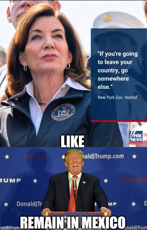 It's great to see NY democrats campaigning for Trump. - 9GAG