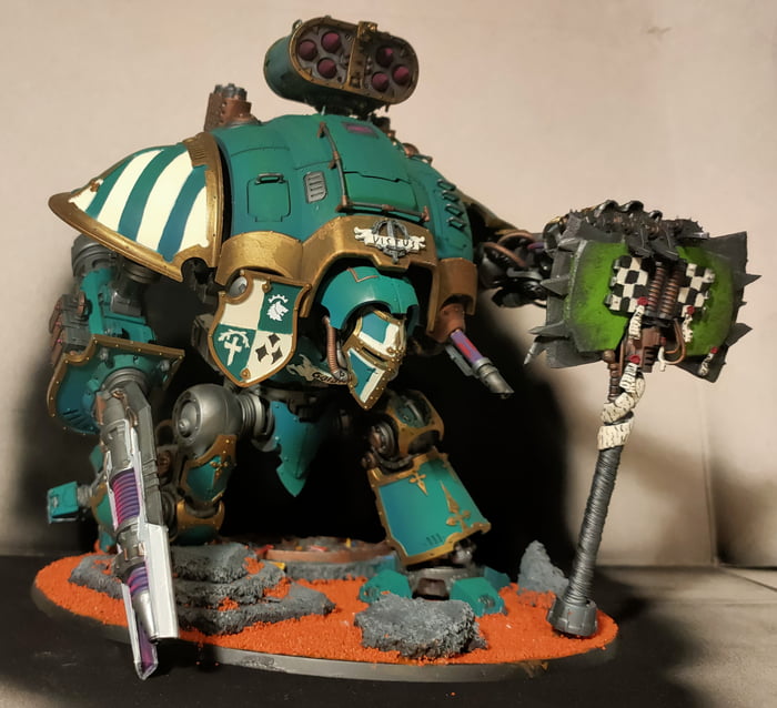 Sur Gwain Tristar in his steed Galatine, the Orc-Bane. More angles in ...
