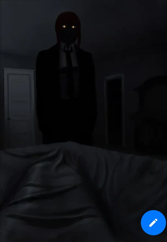 If you scroll up and down this image you will notice the shadow will move - 9GAG