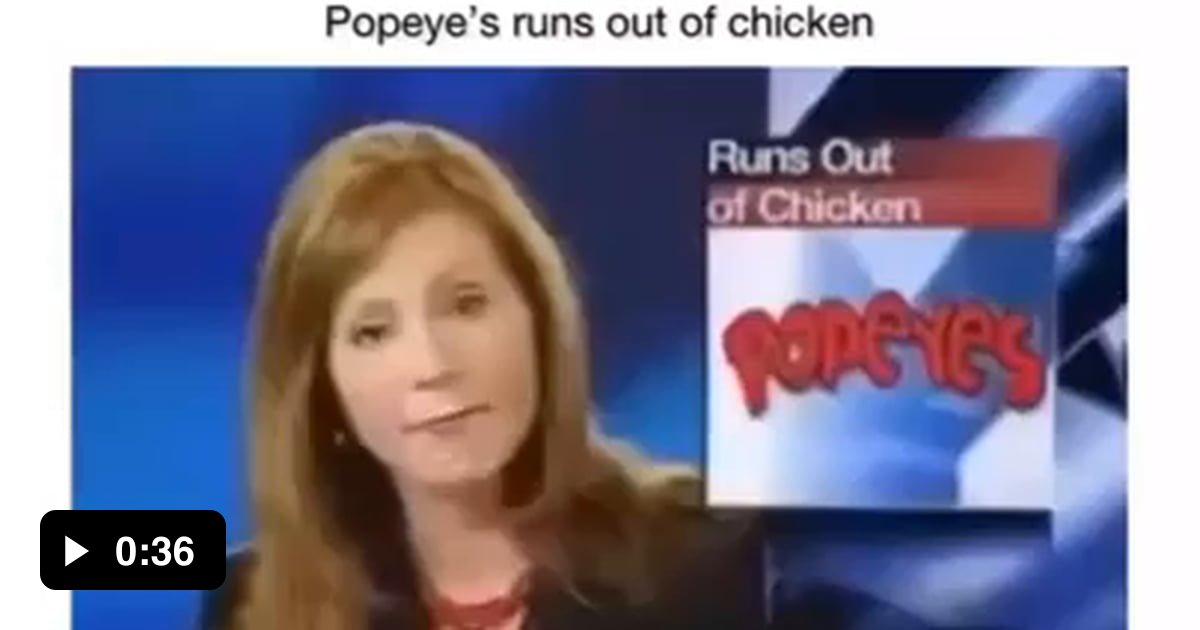 Popeyes runs out of chicken - 9GAG