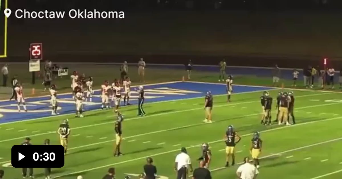 Gunfire sends football players and spectators scrambling in Choctaw, Oklahoma - 9GAG