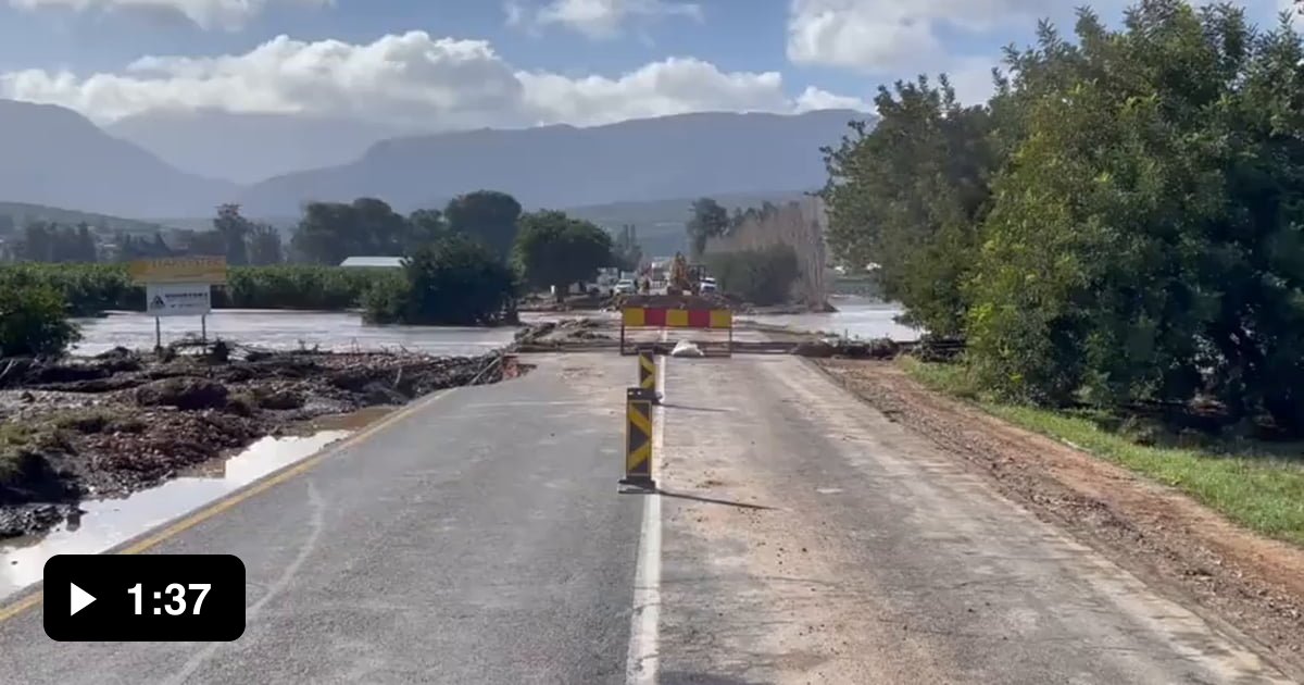Aftermath of flooding, Citrusdal, South Africa, June 2023 - 9GAG