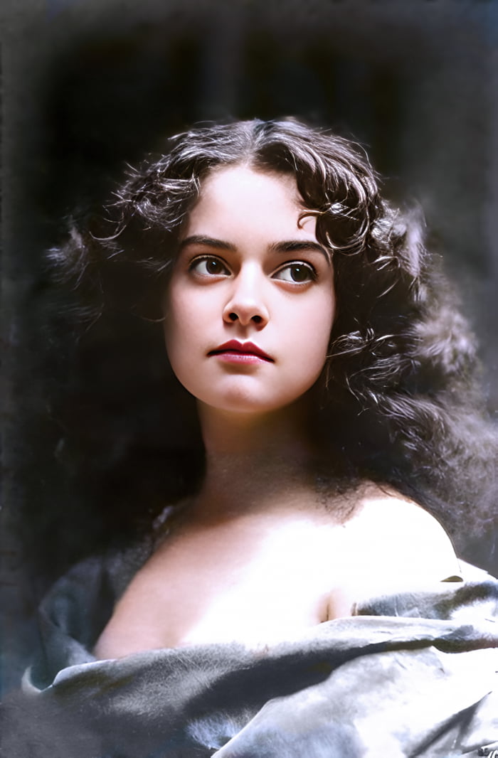 New York Actress, Minnie Ashley (1879-1946), 1897. Restored and ...