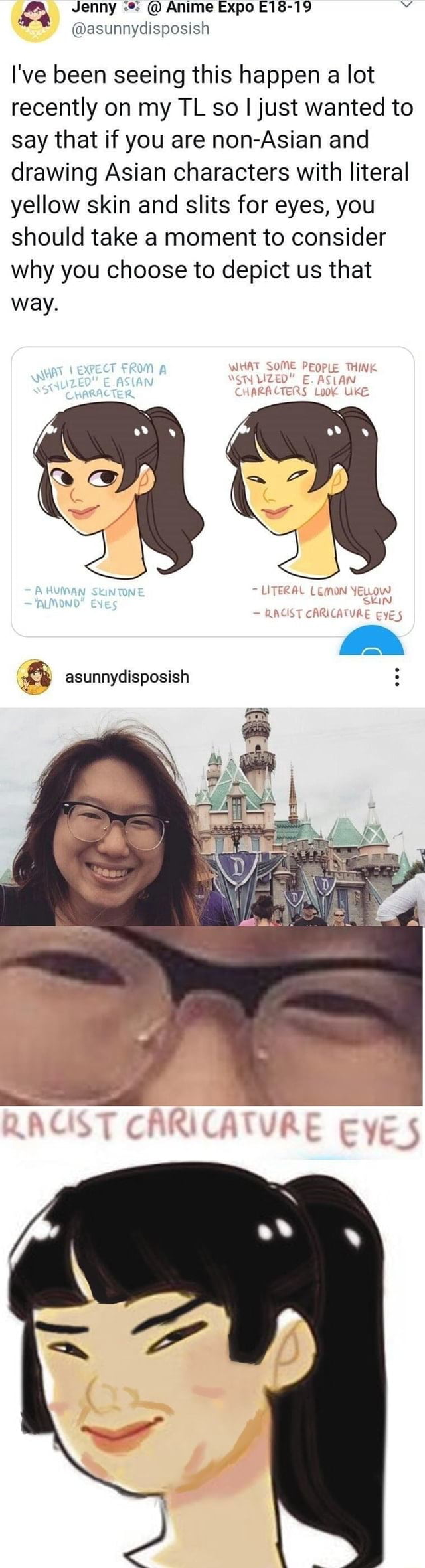 Literal slits as eyes - 9GAG