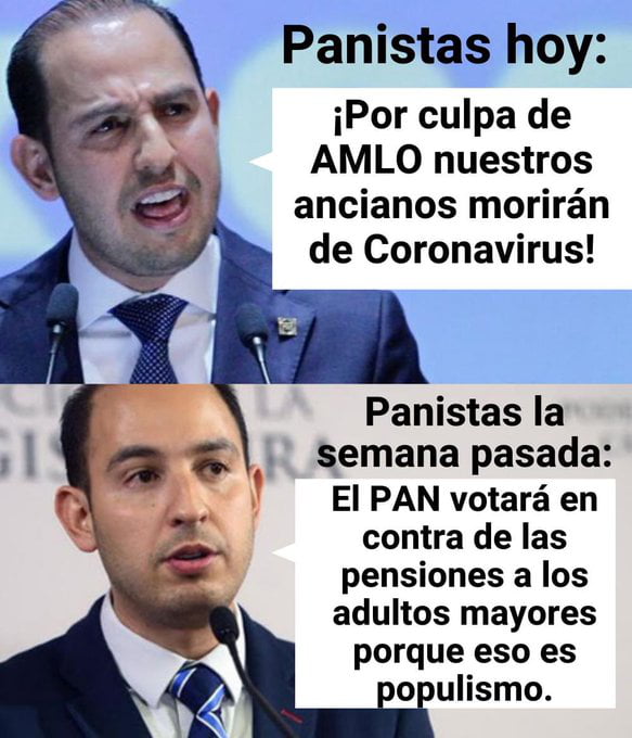 Cinismo, hipocresía doble caras todo puede afirmarse con el PAN cuántico - 9GAG