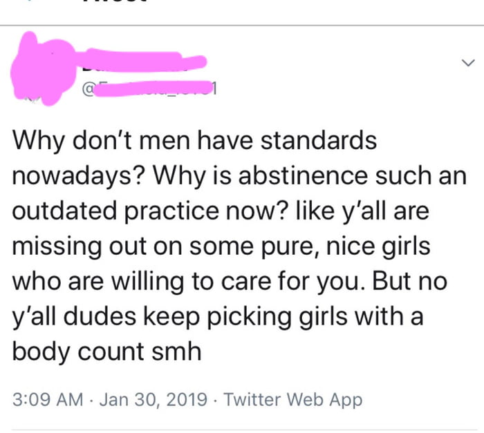 “Girls with body count bad, me good” lol - 9GAG