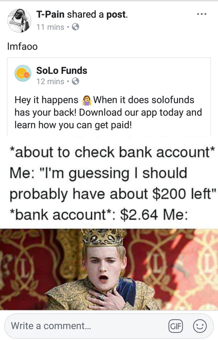 When T Pain tries connecting with fans by posting a meme, but doesn't ...