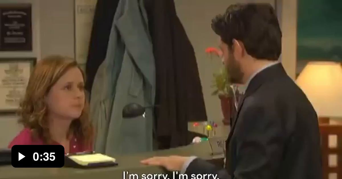 This is funny but the deleted scene where Dwight talks a bit angry ...