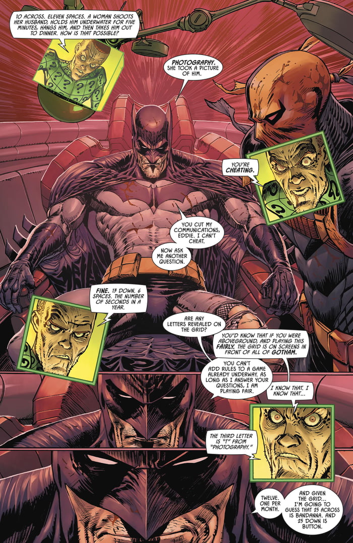 Batman #96 - riddling in the bat-train - 9GAG