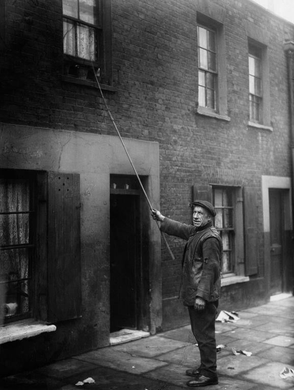 A window knocker. Somewhere early in the 1900s these courageous men ...