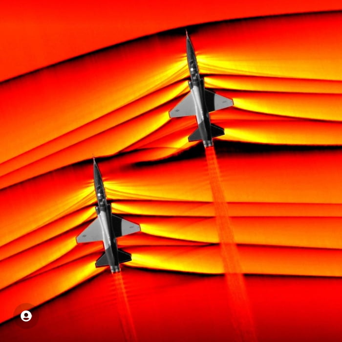Supersonic Jets breaking the sound barrier. - 9GAG