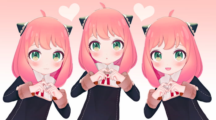 Anya making hearts - 9GAG