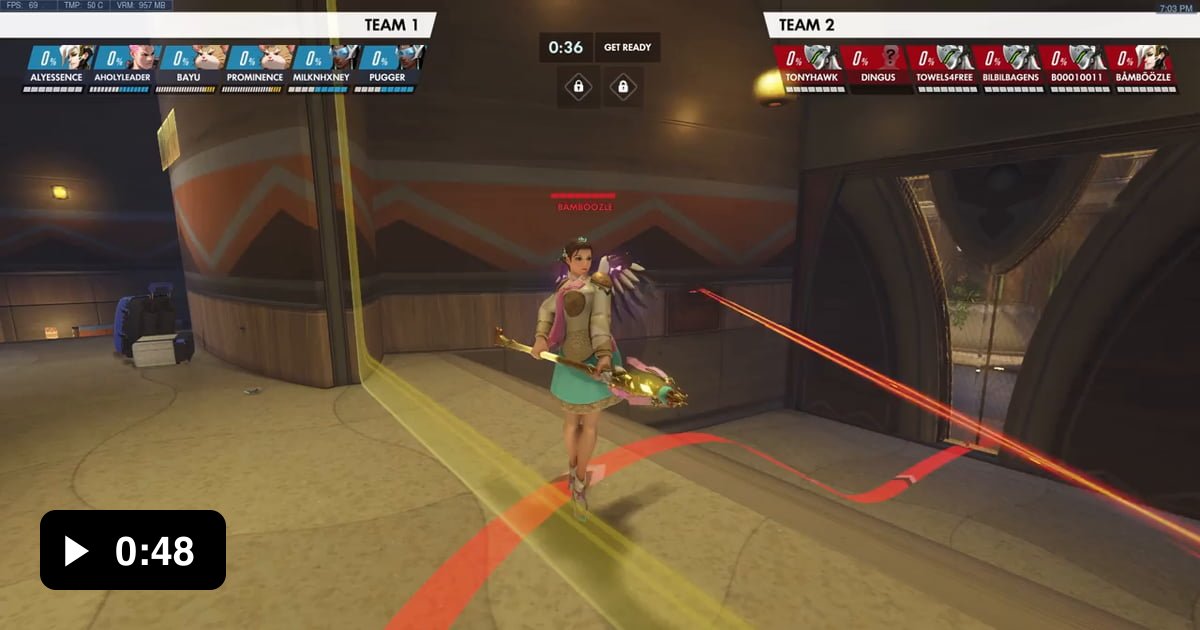 Me discovering that Mercy's new Lunar New Year skin Seolbim has ribbons ...