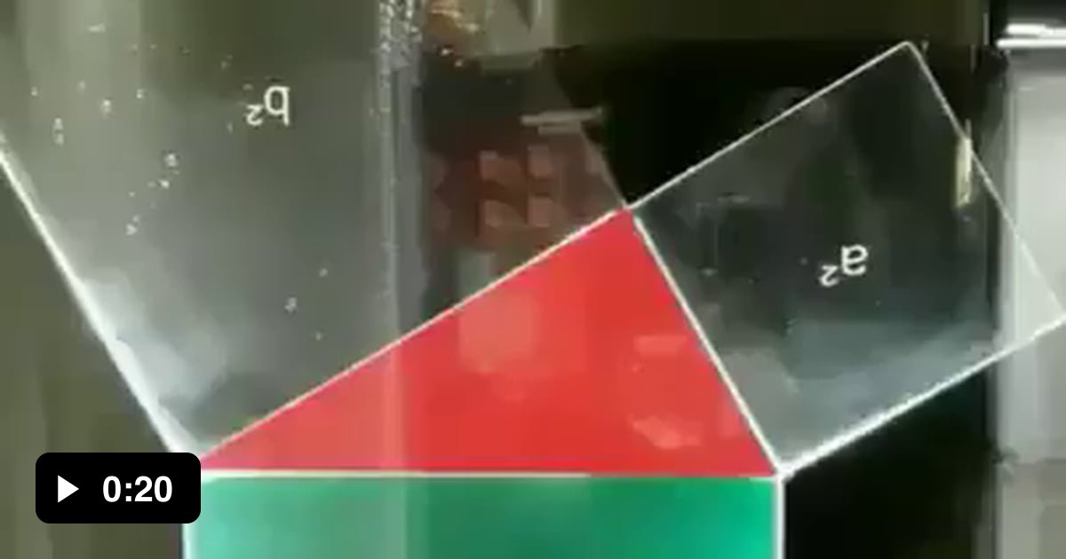 Pythagorean theorem demonstration - 9GAG