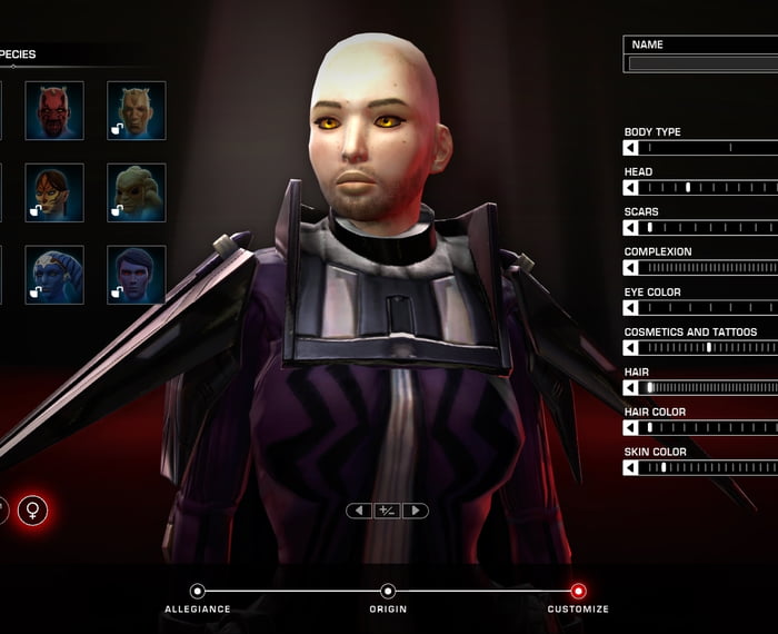 SWTOR is so progressive, you can even be a bald fat neckbeard with mommy milkers - 9GAG