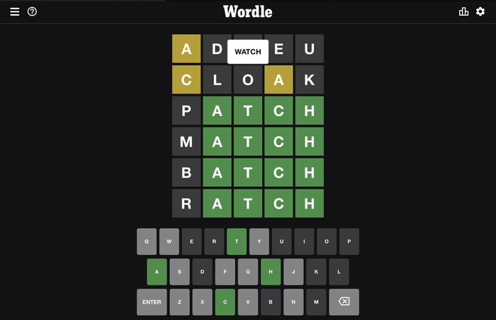 An impossible game of Wordle - 9GAG