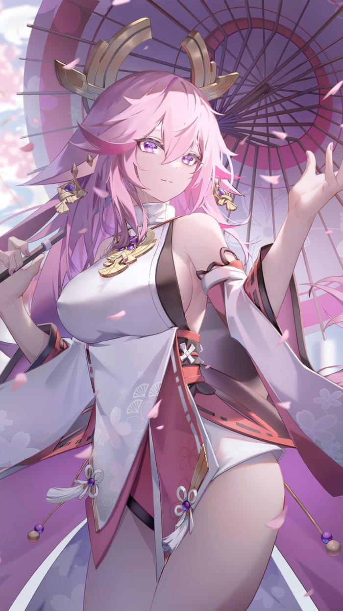 Yae Miko (1452×2584) - 9GAG