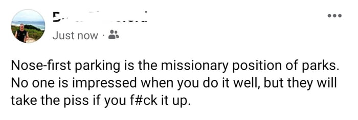 Brought to you by reverse park gang - 9GAG