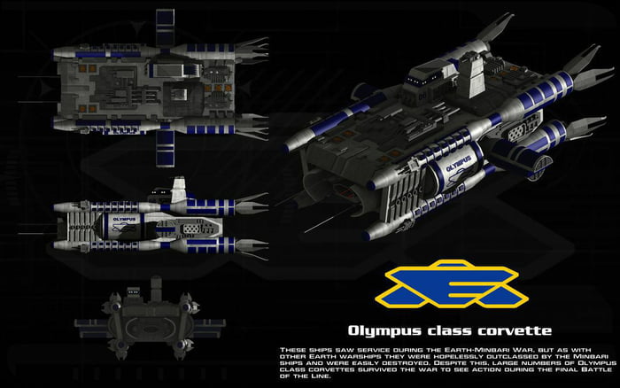 Daily dose of Babylon 5 - Olympus Class Corvette - Faction: Earth ...