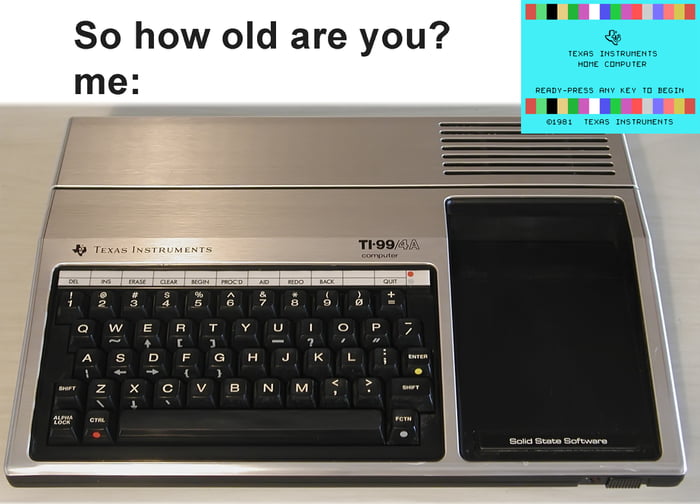 TI-99/4A + Parsec game - 9GAG