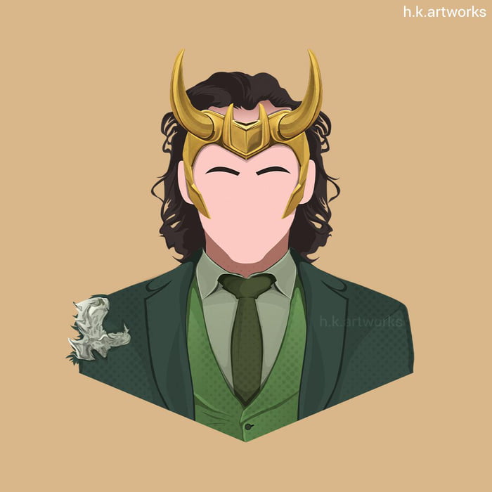 Loki Face Art
