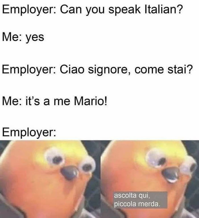 Ciao... boss? - 9GAG