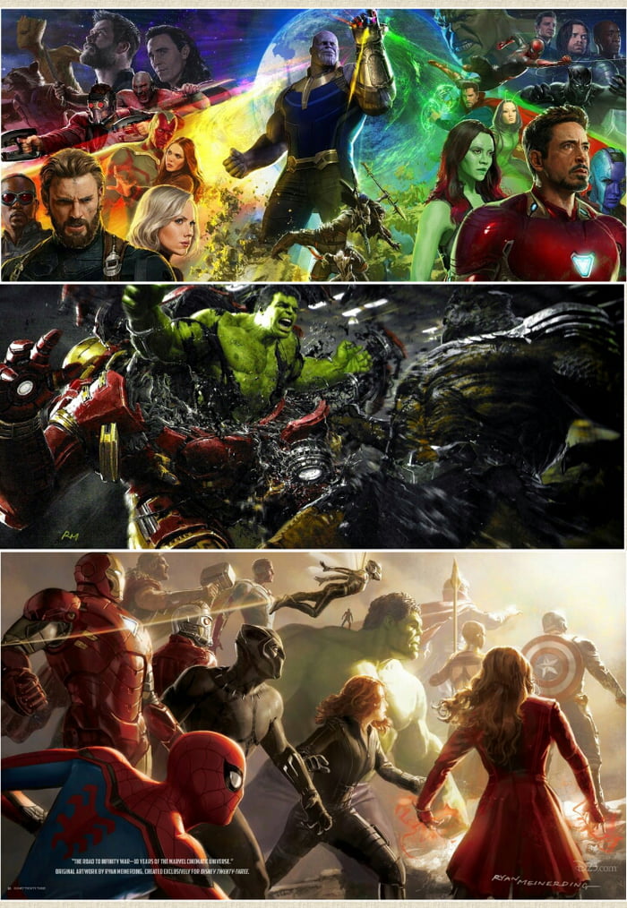 Avengers Assemble,Hulk Out of Hulkbuster Infinity War Concept Art - 9GAG