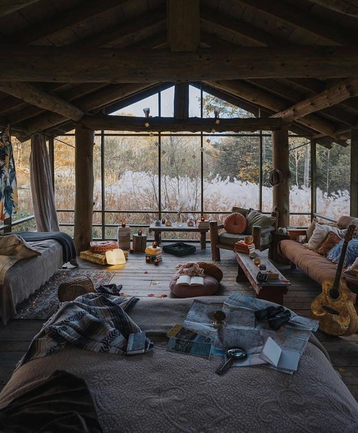 A very cozy set up in Massachusetts - 9GAG