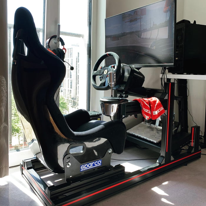 Finally built a new racing simulator! What do you think? - 9GAG
