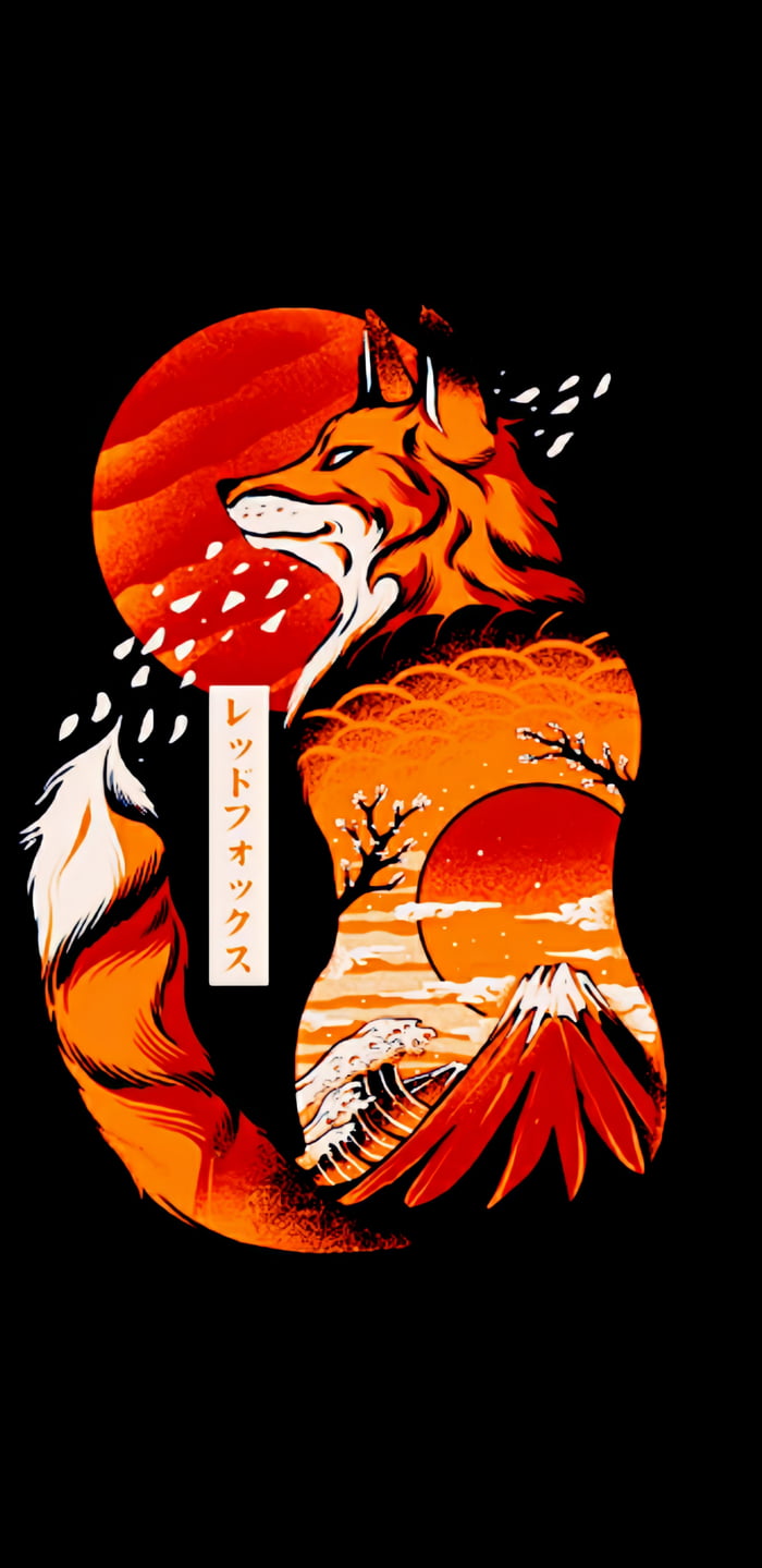 Japanese Style Fox (1440x2960) - 9GAG