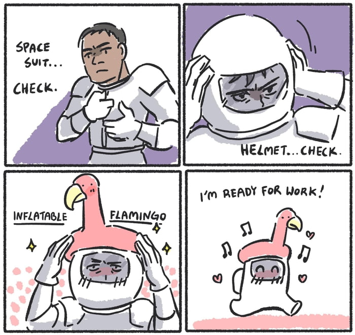 Inflatable Flamingo - 9GAG