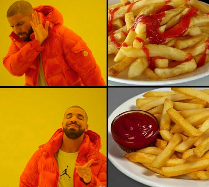 Ketchup on top? absolute barbaric! - 9GAG