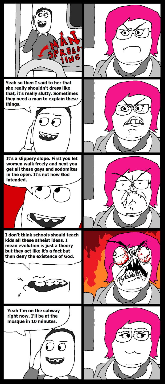 Manspreader - 9GAG