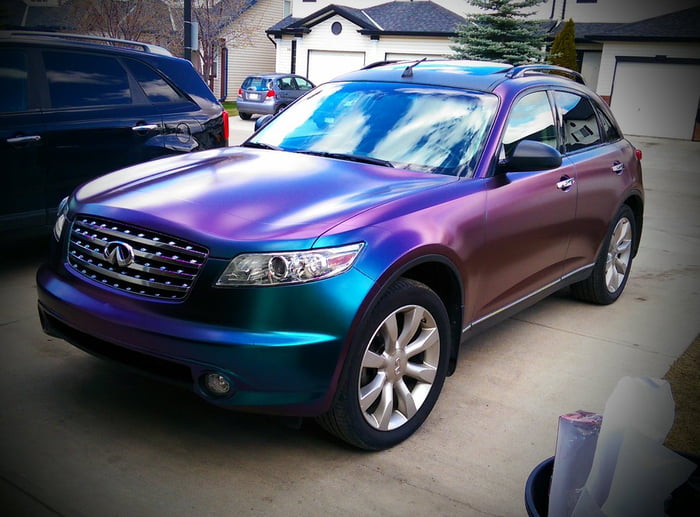 Glorious Infiniti, vinyl wrapped it myself. - 9GAG