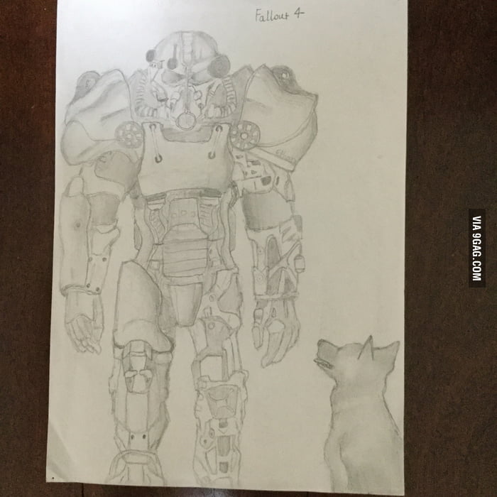 Just finished my fallout 4 power armour drawing! Hope you guys like it ...