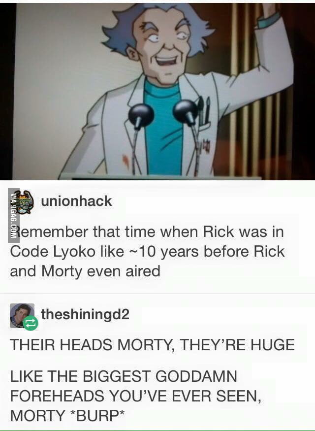 Used to love Code Lyoko. They really did have huge foreheads though - 9GAG