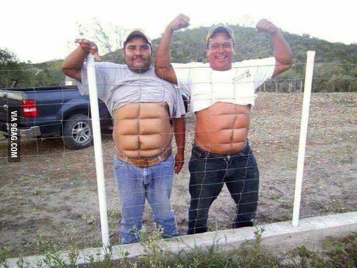 How to get 8 pack abs in 3 sec!! - 9GAG