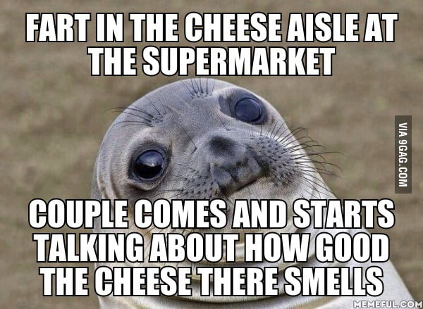Fart in the cheese Aisle at the supermarket. Couple comes and starts ...