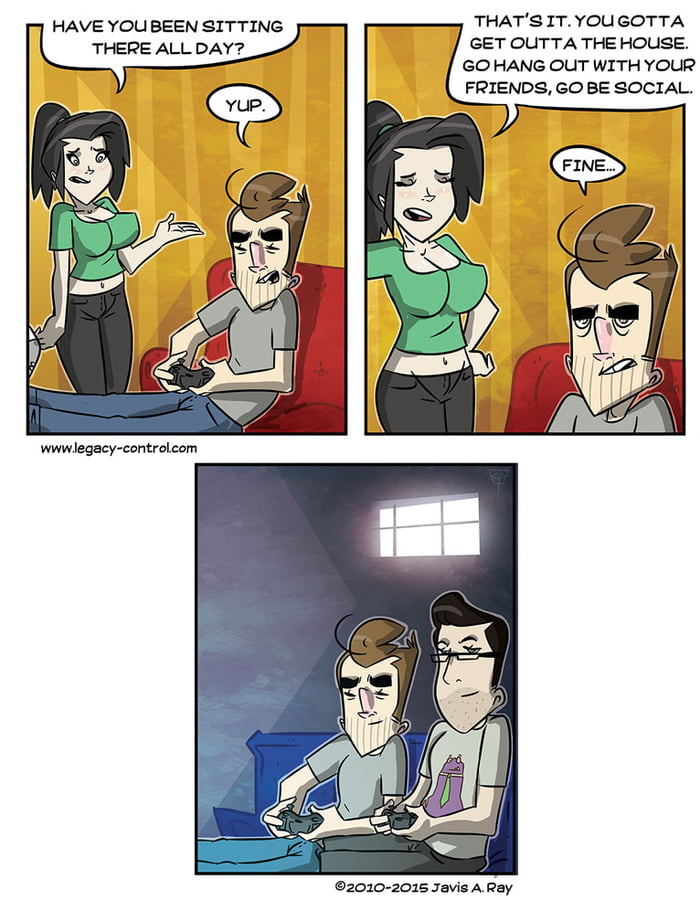 She wants me to be more social. - 9GAG