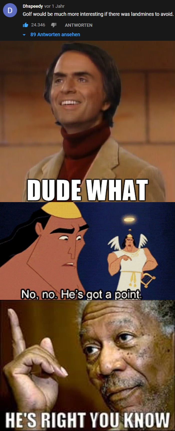 My thought process when I read this comment: - 9GAG